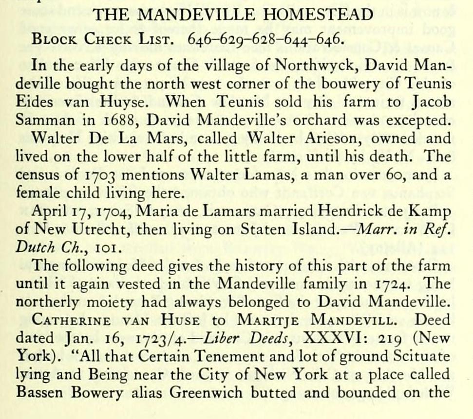 Lots: original_grants_and_farms_Mandeville Homestead | Mapping Early ...