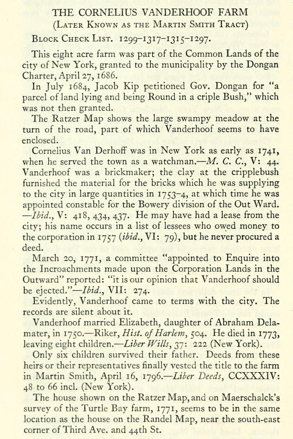 Lots: original_grants_and_farms_Cornelius Vanderhoof Farm | Mapping ...
