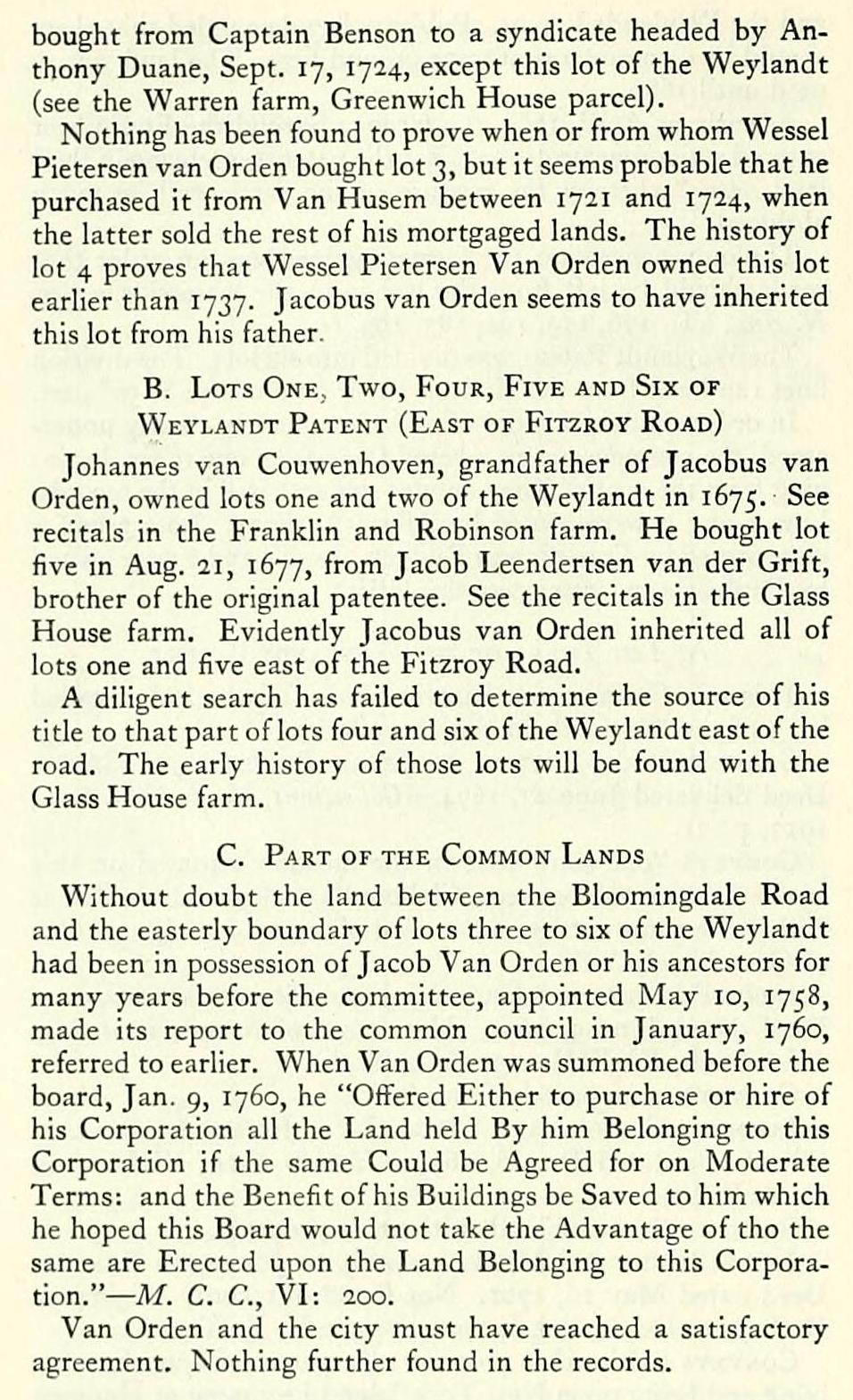 Lots: original_grants_and_farms_Jacobus Van Orden Farm | Mapping Early ...